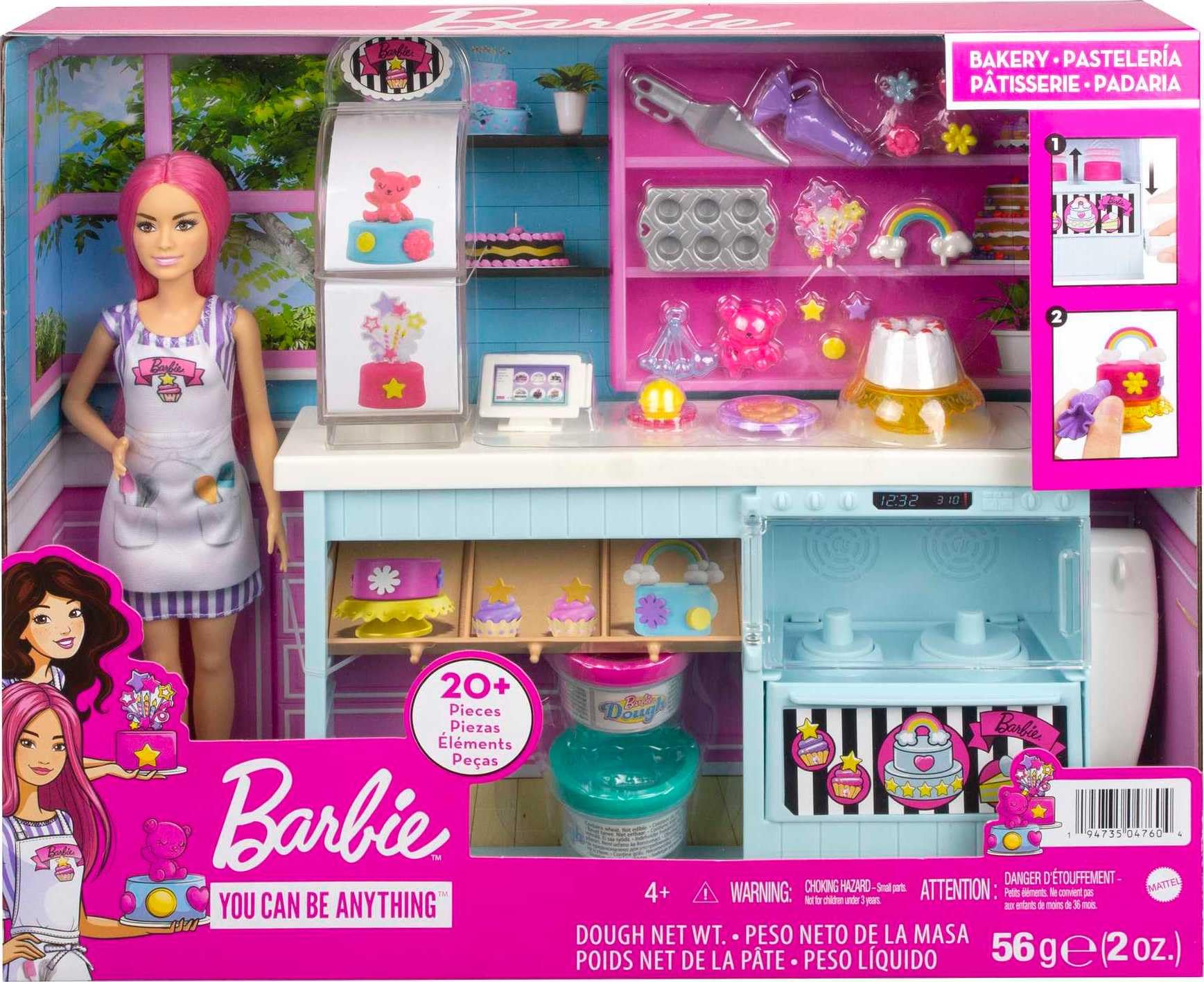 MATTEL Barbie Bakery Playset - Refreshed+C9 HGB73 Barbie kukla onlayn ...